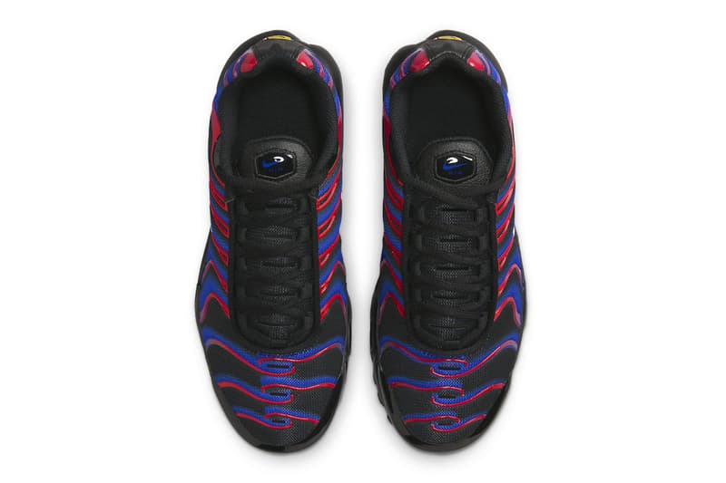 Nike Air Max Plus Surfaes in a Spider-Man-Like Colorway | Hypebeast