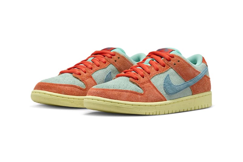 Official Look Nike SB Dunk Low "Orange/Noise Aqua" | Hypebeast