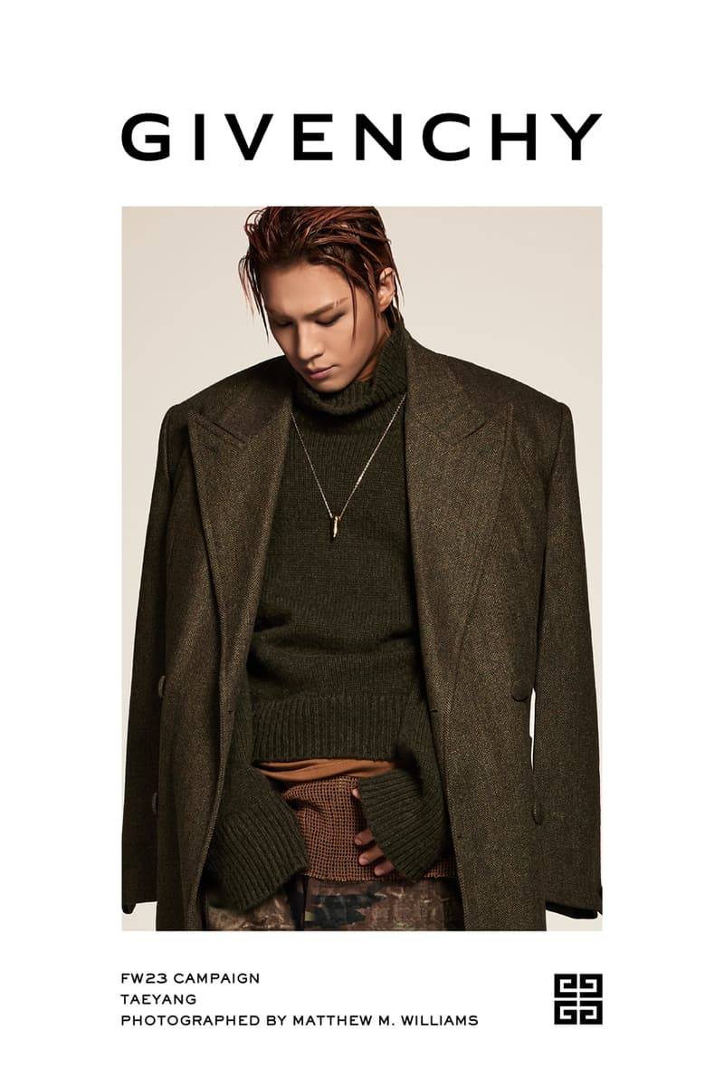 Givenchy Reveals FW23 Men’s Campaign with Taeyang | Hypebeast
