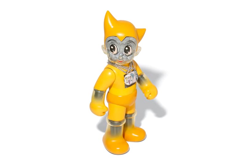 BBC x SECRET BASE Astro Boy Vinyl Figure Yellow | Hypebeast