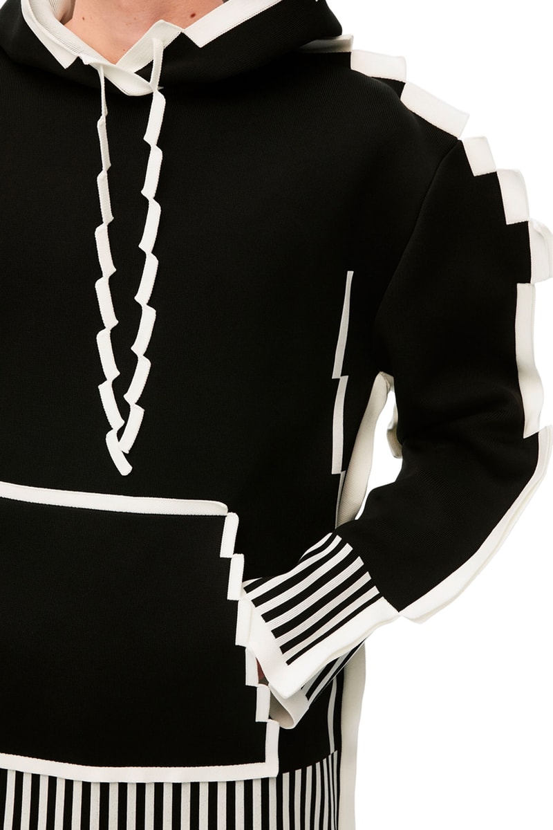 LOEWE Drops Monochromatic Pixel Hoodie & T-Shirt | Hypebeast