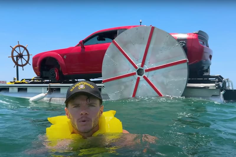 WhistlinDiesel Dodge Challenger Hellcat Boat | Hypebeast