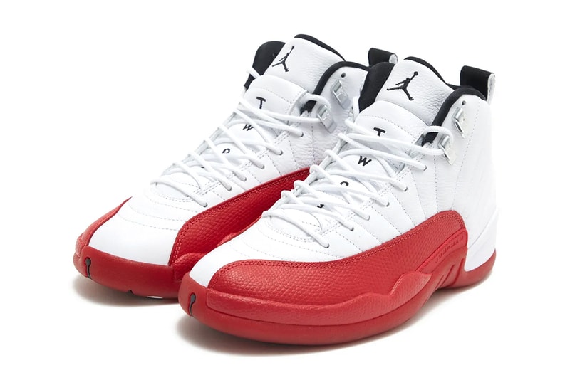 Jordan 12 Cherry On Feet