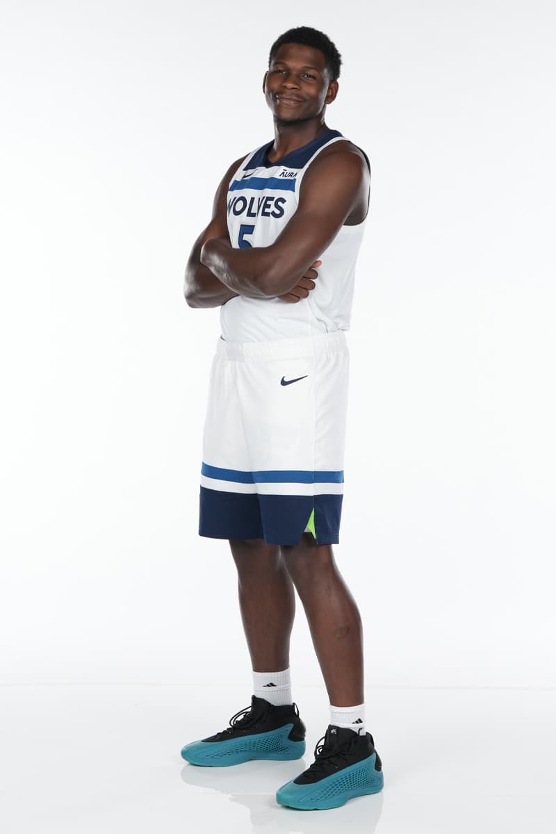 Anthony Edwards Unveils New adidas AE1 Colorway at Timberwolves Media ...