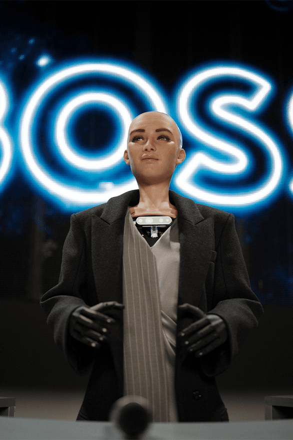 BOSS Techtopia Spring/Summer 2024 With Sophia the Robot | Hypebeast