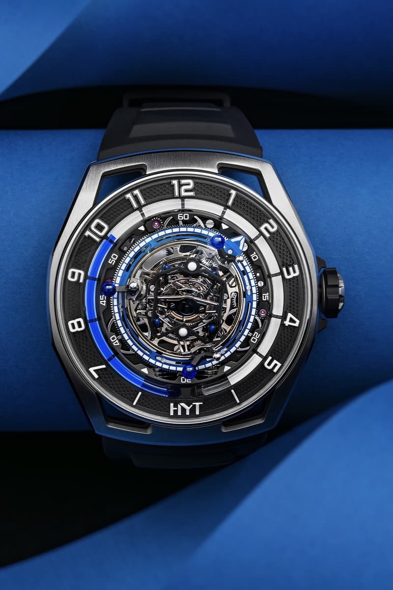 HYT Conical Tourbillon Titanium Blue Info | Hypebeast