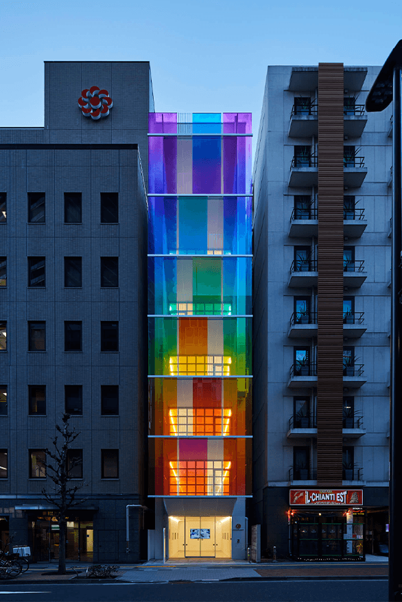 SAKO Architects Vertical Rainbow Building In Tokyo | Hypebeast