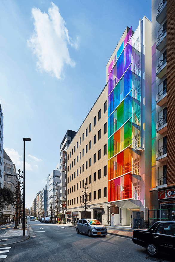 SAKO Architects Vertical Rainbow Building In Tokyo | Hypebeast