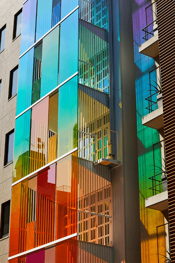 SAKO Architects Vertical Rainbow Building In Tokyo | Hypebeast