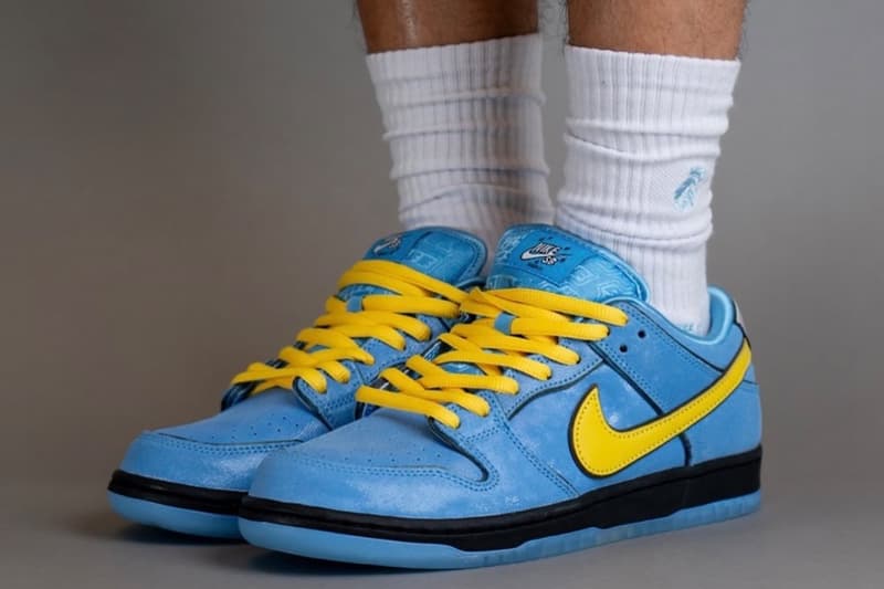 On-Feet Look 'The Powerpuff Girls x Nike SB Dunk Low "Bubbles" | Hypebeast