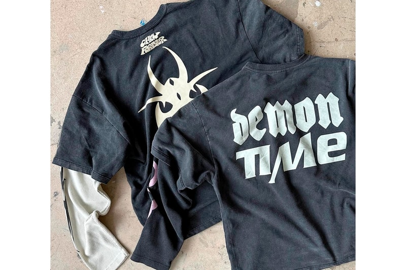 CHEW FOREVER Heavily Washed Double Layer Long Sleeve Release | Hypebeast