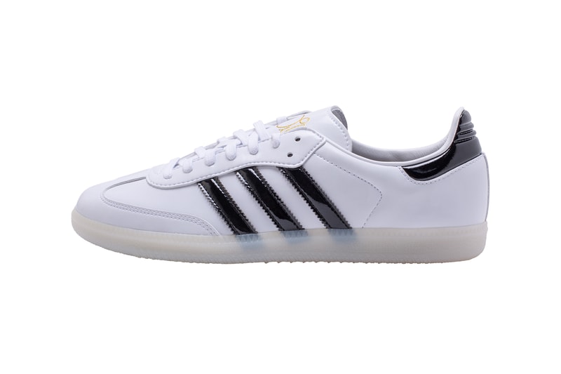 Jason Dill x adidas Samba Patent Leather "White/Black" | Hypebeast