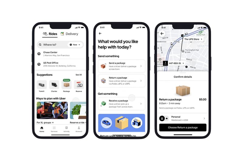 Uber Package Returns Feature Release Info | Hypebeast