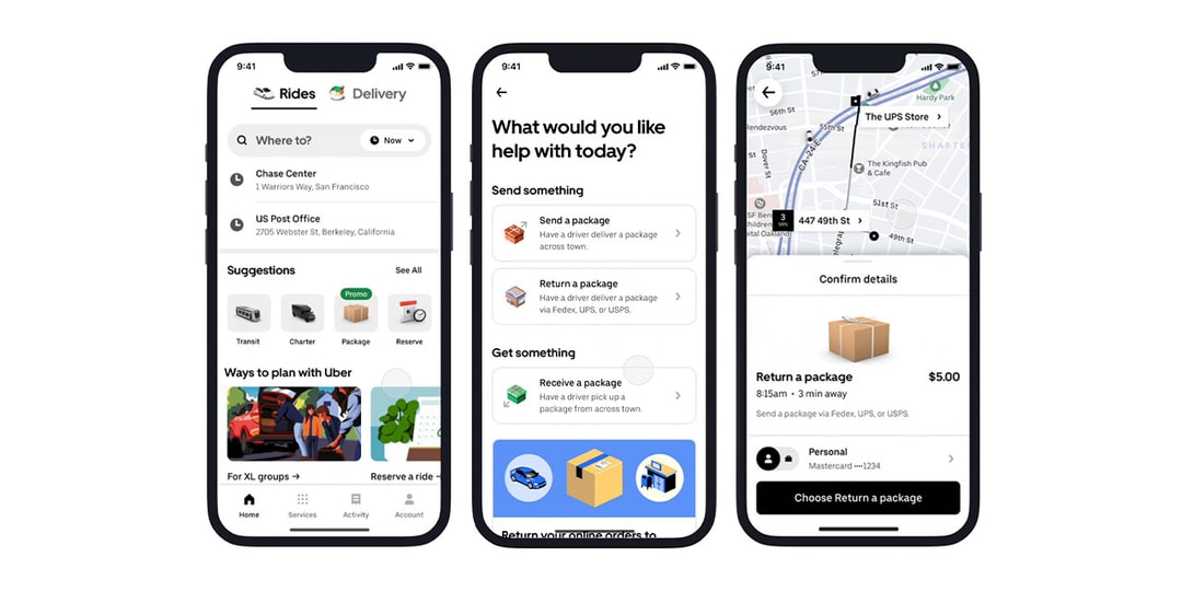 Uber Package Returns Feature Release Info | Hypebeast