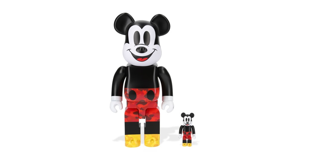 BAPE® x Disney x BE@RBRICK Anniversary Mickey Mouse Toy | Hypebeast