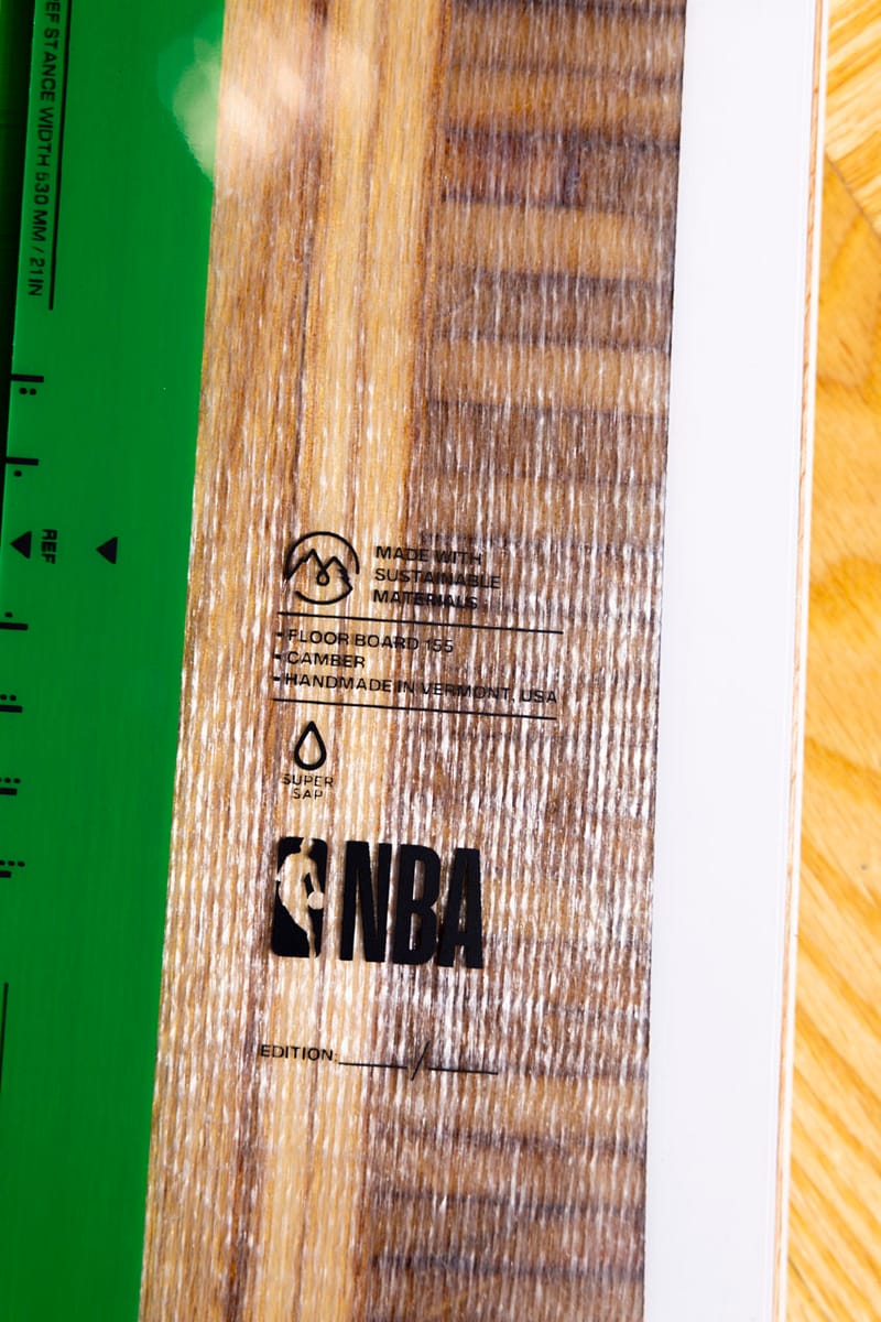 A Closer Look at Burton's MINE77 x Celtics Floor Board | Hypebeast