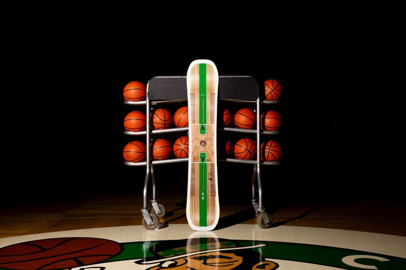 A Closer Look at Burton's MINE77 x Celtics Floor Board | Hypebeast