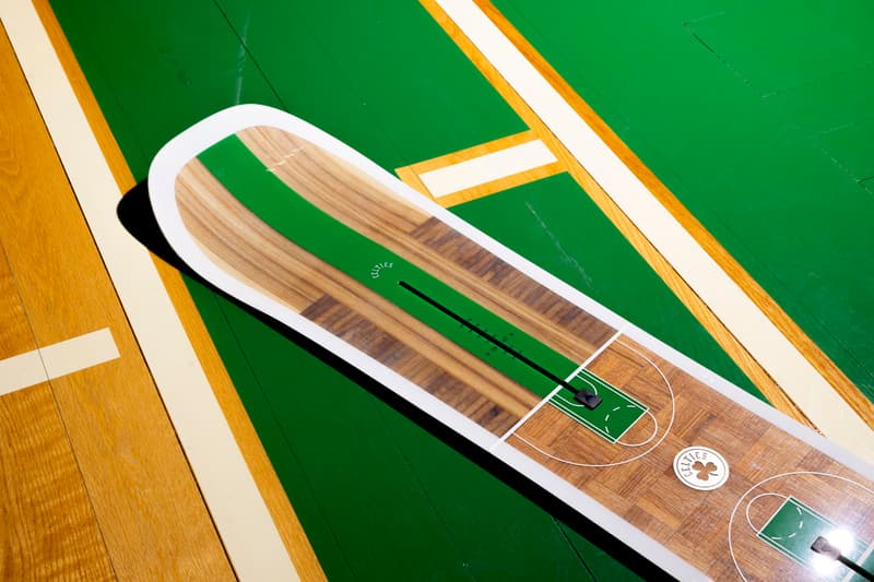 A Closer Look at Burton's MINE77 x Celtics Floor Board | Hypebeast