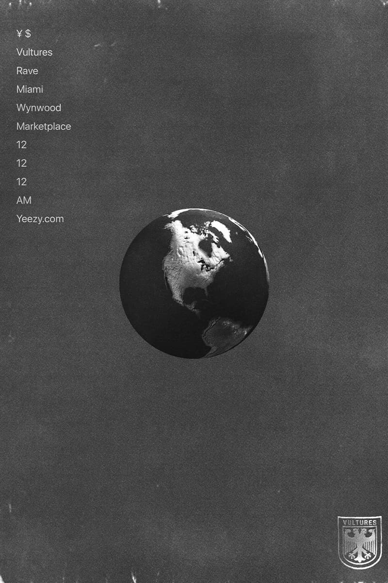 Ty Dolla $ign, Ye 'Vultures' Miami Rave Info | Hypebeast