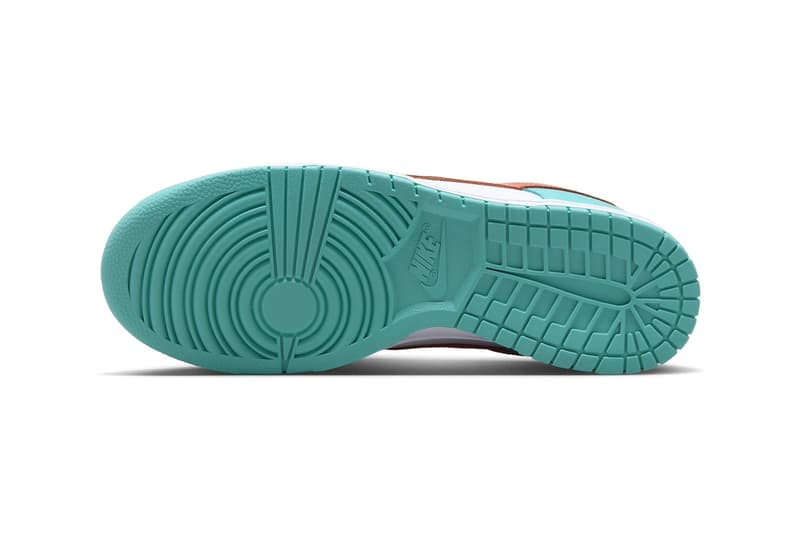 Official Look At Nike Dunk Low "Miami Dolphins" | Hypebeast