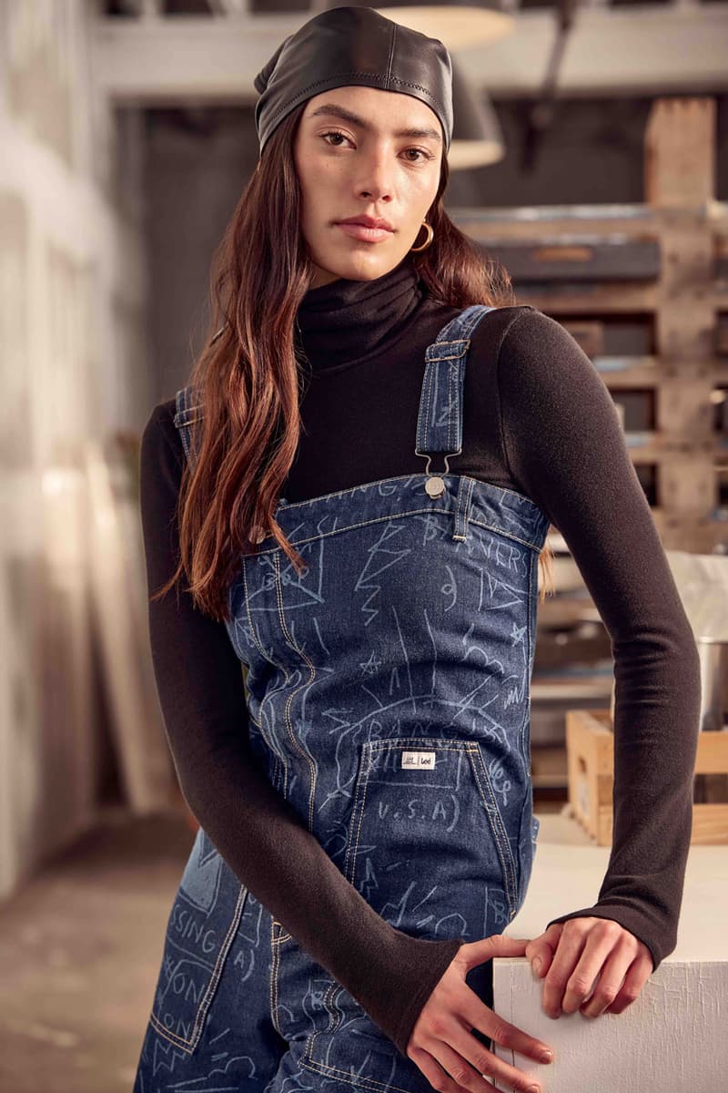Lee Dips Signature Denim Silhouettes in Basquiat's Art | Hypebeast