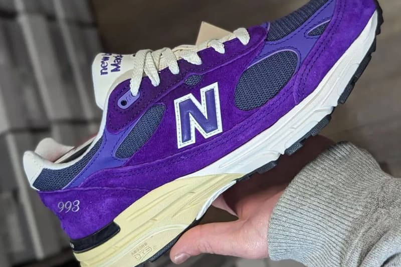 New Balance 993 MADE in USA “Chive” and “Purple Suede” | Hypebeast
