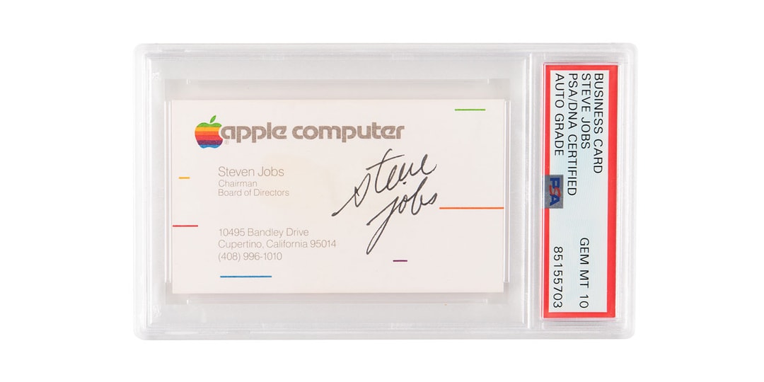 Business Card Signed by Steve Jobs Auctions for $181K USD | Hypebeast