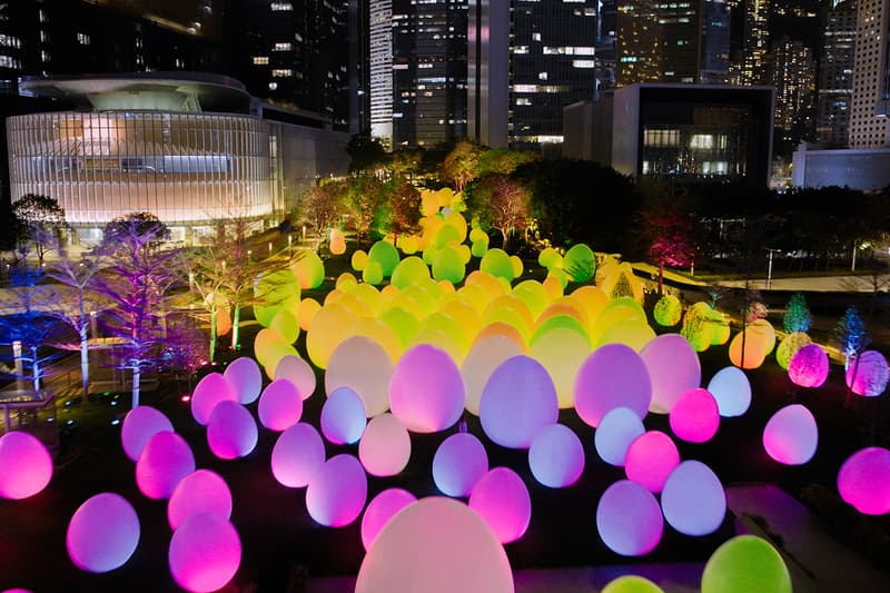 teamLab Resonating Ovoids and Trees in Hong Kong | Hypebeast