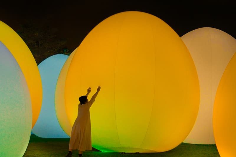 teamLab Resonating Ovoids and Trees in Hong Kong | Hypebeast