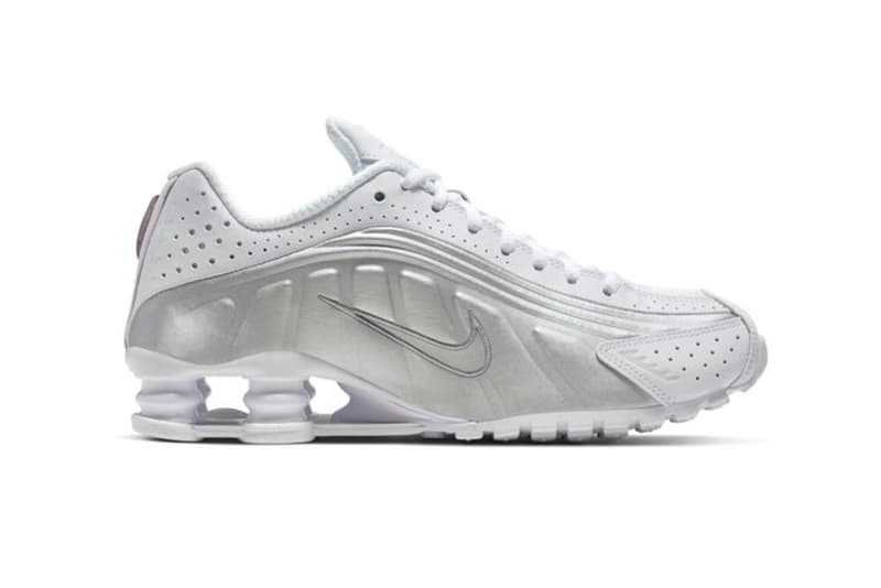 Nike Shox R4 “White and Metallic Silver” Release | Hypebeast