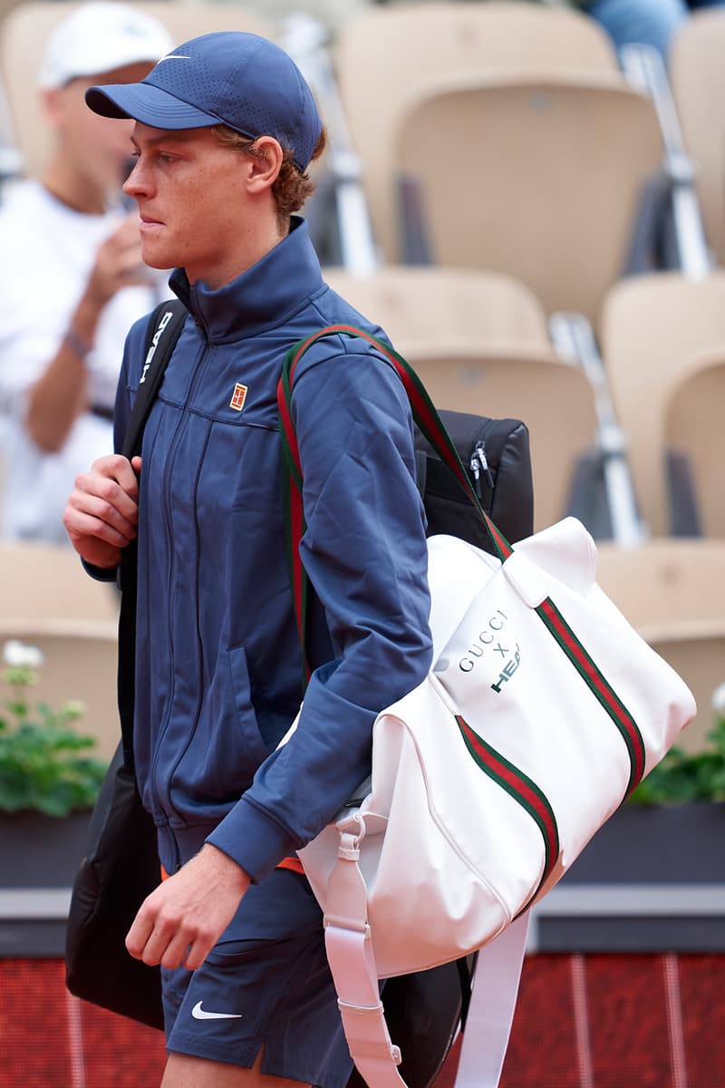 Jannik Sinner's Custom Gucci Duffle Takes Tennis Gear to Luxury Heights ...
