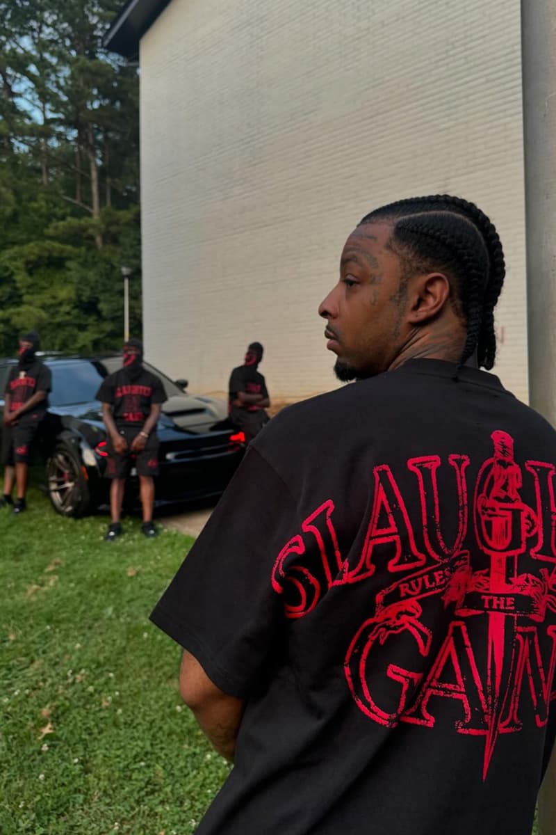 21 Gang Logo DEATHWISH Skateboard Sticker GANG LOGO Green/Purple 2.25"