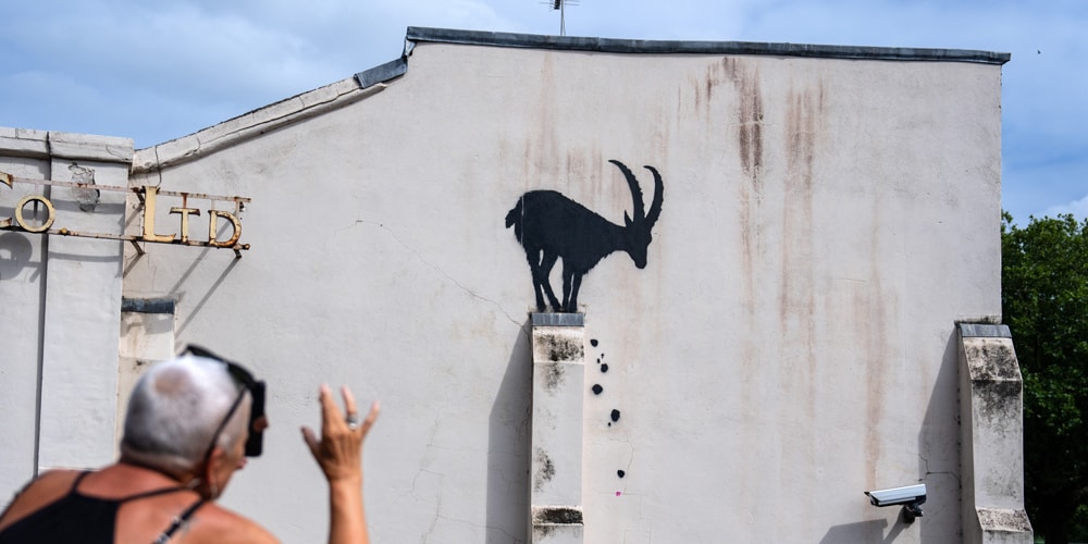 Banksy Unveils Goat Mural in London | Hypebeast
