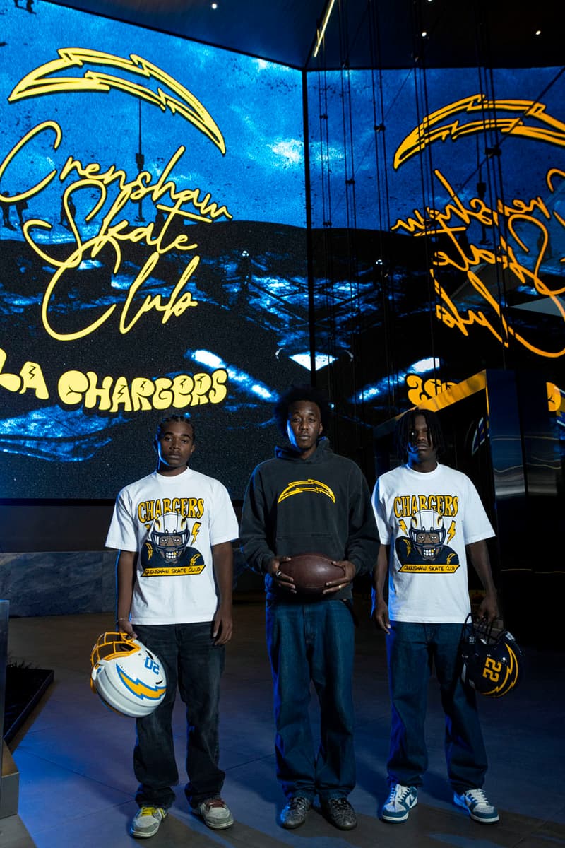 Crenshaw Skate Club Reps LA Chargers In New NFL Capsule | Hypebeast