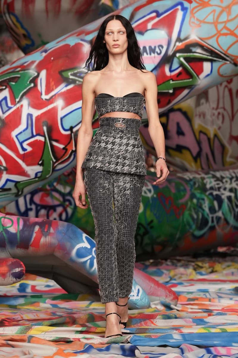 Diesel's Graffiti Filled Fall/Winter 2025 Runway | Hypebeast