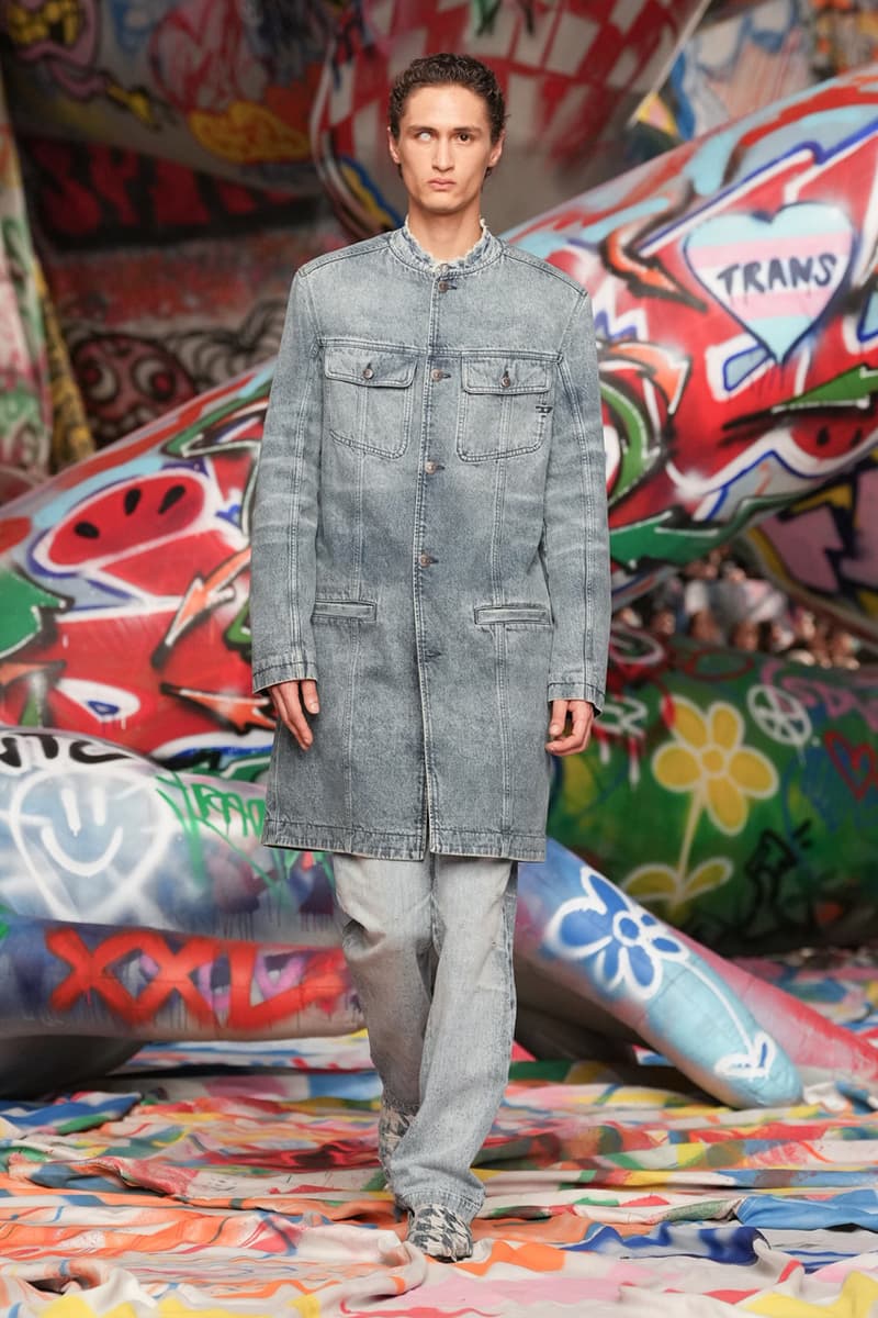 Diesel's Graffiti Filled Fall/Winter 2025 Runway | Hypebeast