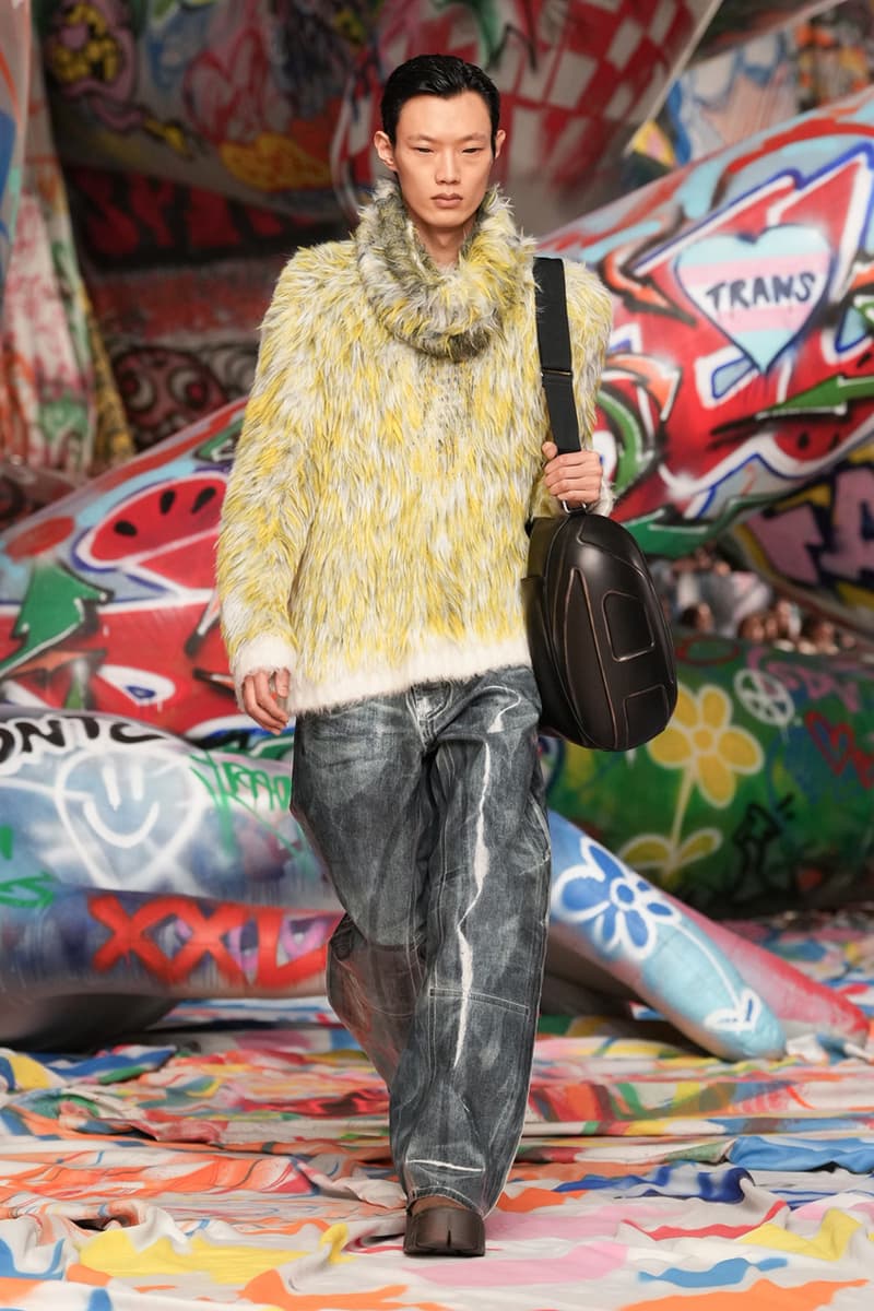 Diesel's Graffiti Filled Fall/Winter 2025 Runway | Hypebeast