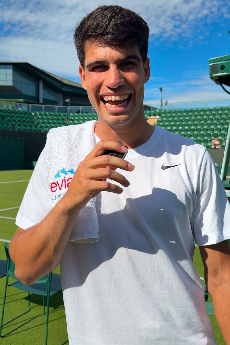 Exclusive Courtside Interview with Wimbledon Champion Carlos Alcaraz ...