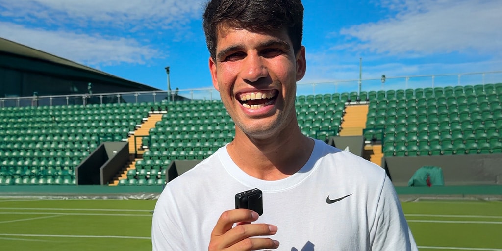 Exclusive Courtside Interview with Wimbledon Champion Carlos Alcaraz ...