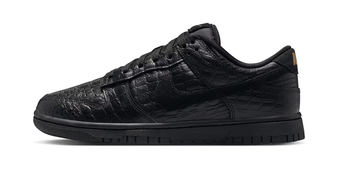 Nike Dunk Low Receives "Black Croc Skin" Makeover | Hypebeast