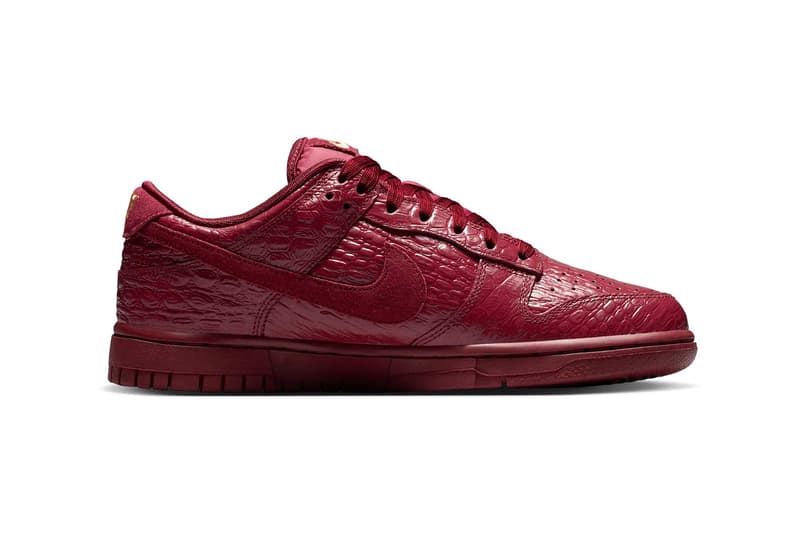 Nike Dunk Low “Crocodile/Team Red” Release Info | Hypebeast