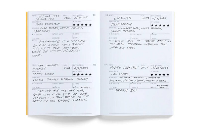 A24 Movie Log Notebook Release Info | Hypebeast