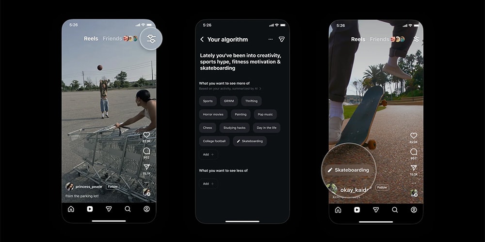 Instagram Launches “Your Algorithm” Controls for Reels Feeds | Hypebeast