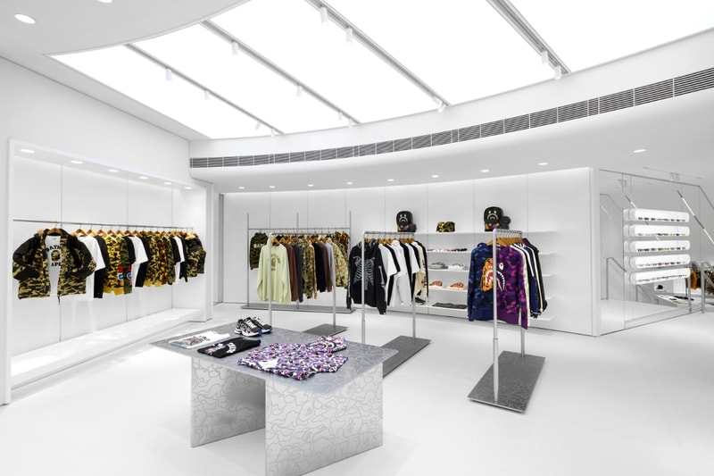 BAPE lança sua primeira concept store e café all white em Hong Kong ...