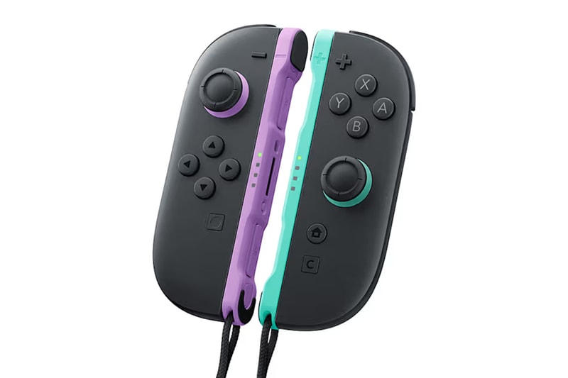 Nintendo Switch 2 Joy-Con 2 Light Purple/Green Drop With Mario Tennis ...
