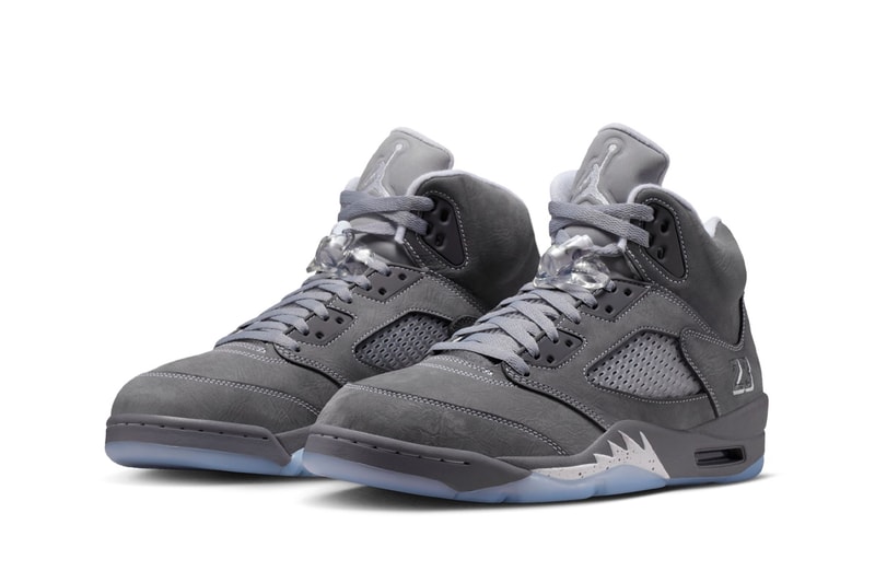 Official Look Air Jordan 5 "Wolf Grey" | Hypebeast