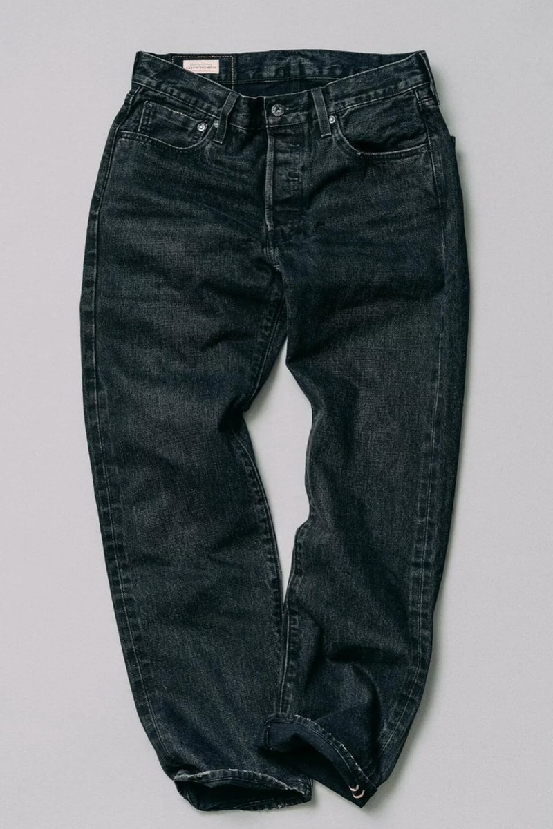 Levi's and EDIFICE Present Bespoke 501 "Big E" in Deep Black | Hypebeast