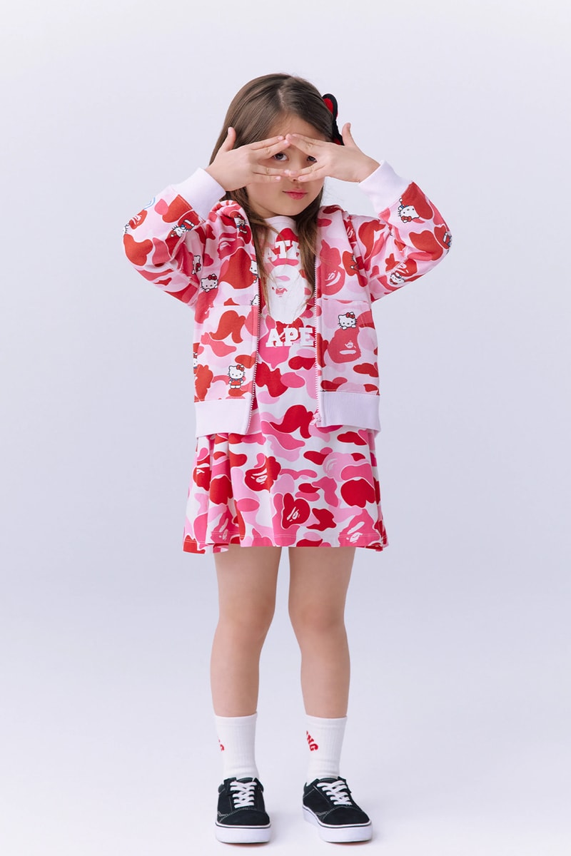 A BATHING APE and Sanrio Reunite for a Kuromi and Hello Kitty SS26 ...