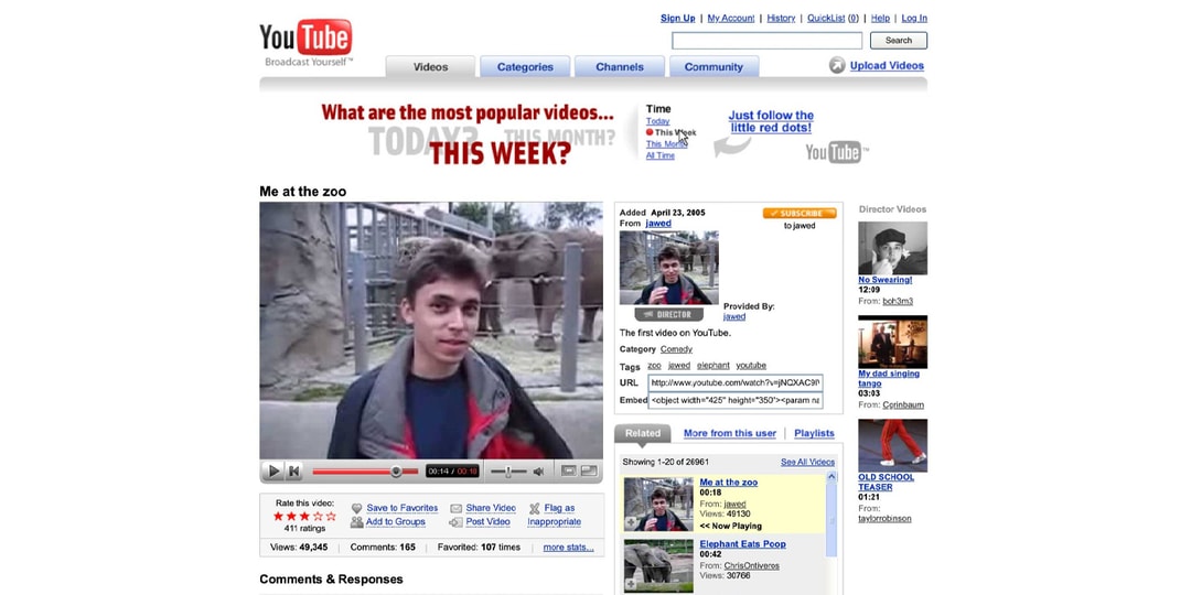 The Victoria and Albert Museum Acquires an Early YouTube Watch Page ...