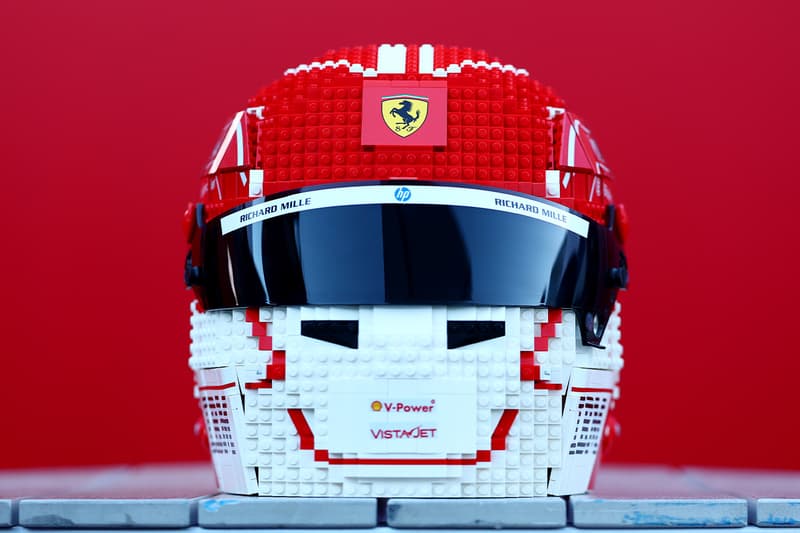 LEGO Lewis Hamilton Charles Leclerc Scuderia Ferrari HP 车手头盔套装首发 ...